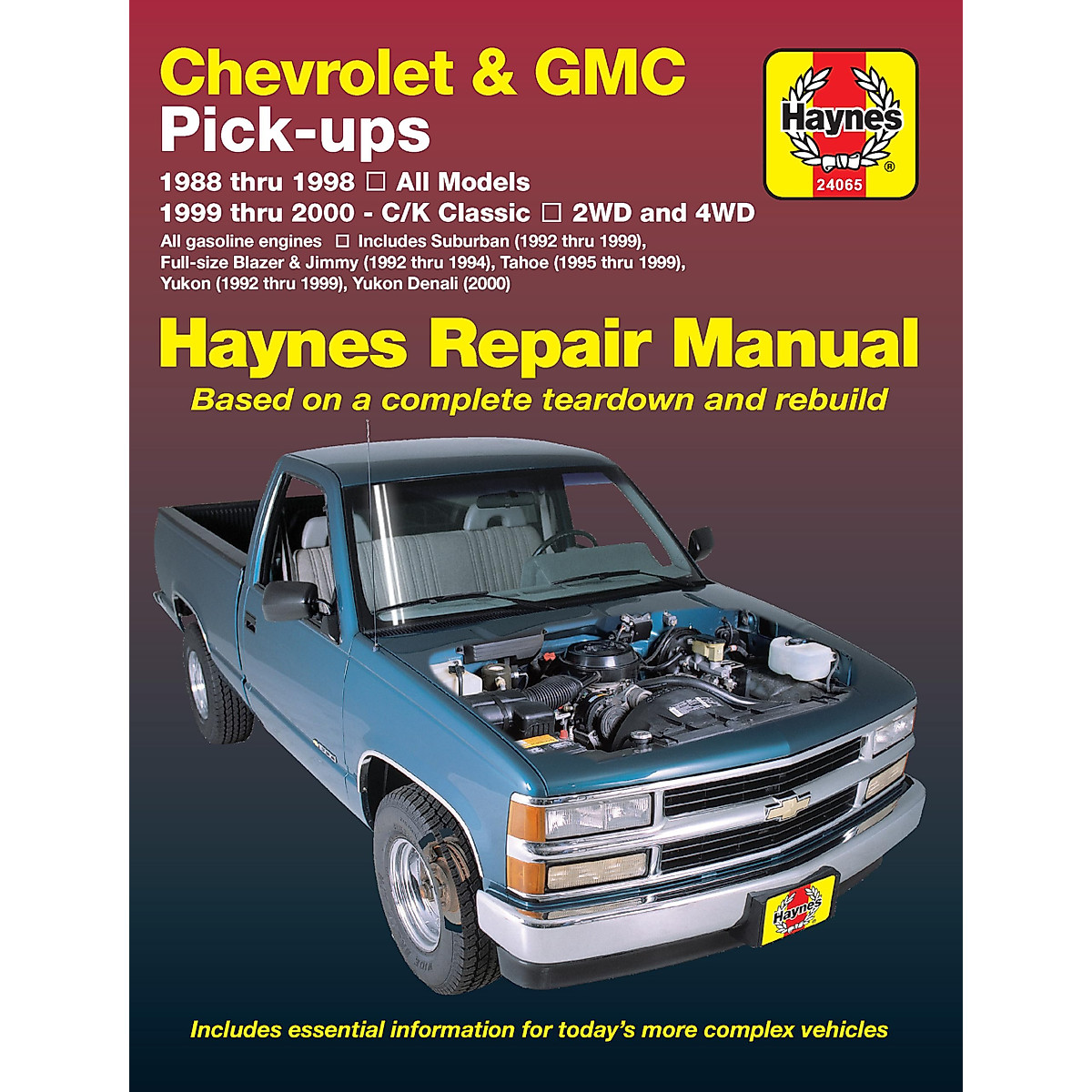 Chevrolet & GMC Full-size Pick-ups (88-98) & C/K Classics (99-00) Haynes Repair Manual (Does not include information specific to diesel engines. ... exclusion noted.) (Haynes Repair Manuals)