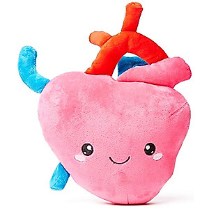 nerdbugs Heart Plush - I Aorta to Tell You How Much I Love You!- Adorable, Cute and Funny Cardiology Heart Plush/ Health Educational Gift/ Heart Surgery Gift/ Heart attack gift