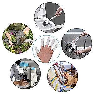 tifanso Finger Cots, Finger Covers Finger Protectors Fingertips Protector Disposable Medium Finger Gloves (Approx.210 PCS)