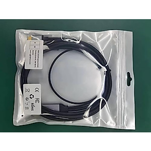 WJESOG DisplayPort to USB C Cable 6.6ft 4K@60Hz with USB Cable Adapter,DP Male to Type-C Male Converter Support Touch with Nreal Air VR, MacBook Pro/Air 2020/2018, iPad Pro/Air, XPS