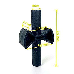 12 Pieces Trampoline Enclosure Pole Gap Spacers -Trampoline Plastic Safety Enclosure Replacement Accessories