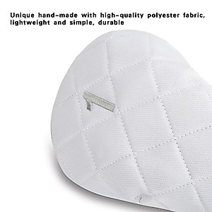 YuEagleSky Golf Head Covers Driver Fairway #3#5 USA Flag for Club Men Women (White)