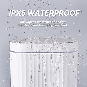 ELPHECO Bathroom Motion Sensor Trash can 8 Litre Automatic Garbage Can, 2 Gallon Slim Plastic Smart Trash Can with Lid, Waterproof Intelligent Trash Bin for Bedroom, Bathroom, Kitchen, Office