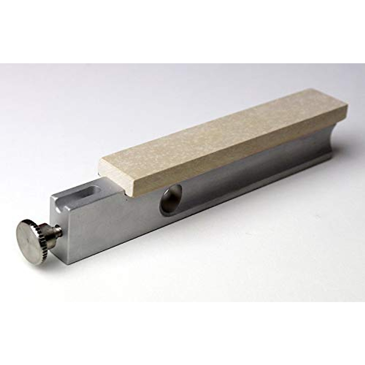 BELGISCHER BROCKEN Dorolist sharpening guide I Yellow Belgian Whestone 8000-10000 on aluminum support I format 3,94 x0,67x0,24in I knife sharpener compatible with Lansky-EZE Lap grinding system