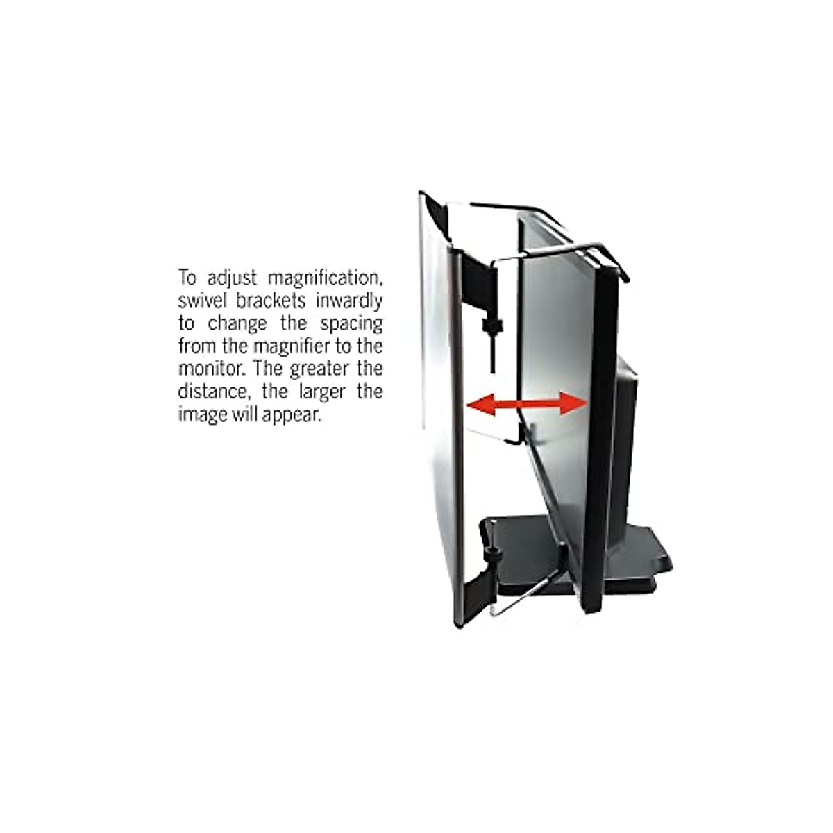 Kantek MAXVIEW Desktop LCD Screen Magnifier, Fits 17" 5:4 Aspect Ratio (Not Widescreen) Not for use with Laptops, Magnifying Computer Monitor Filter, Lightweight Optical Grade Fresnel Lens
