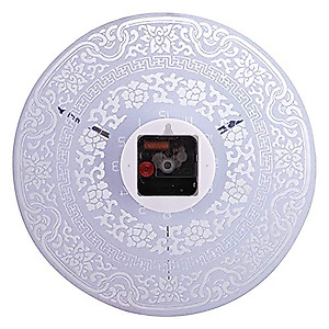 Lafocuse 12 Inch Blue and White Wall Clock, Navy Blue China Ceramic Wall Clock for Living Room Decor, Kitchen Clock Wall Decorative Battery Operated Silent Non-Ticking Bedroom Home Office