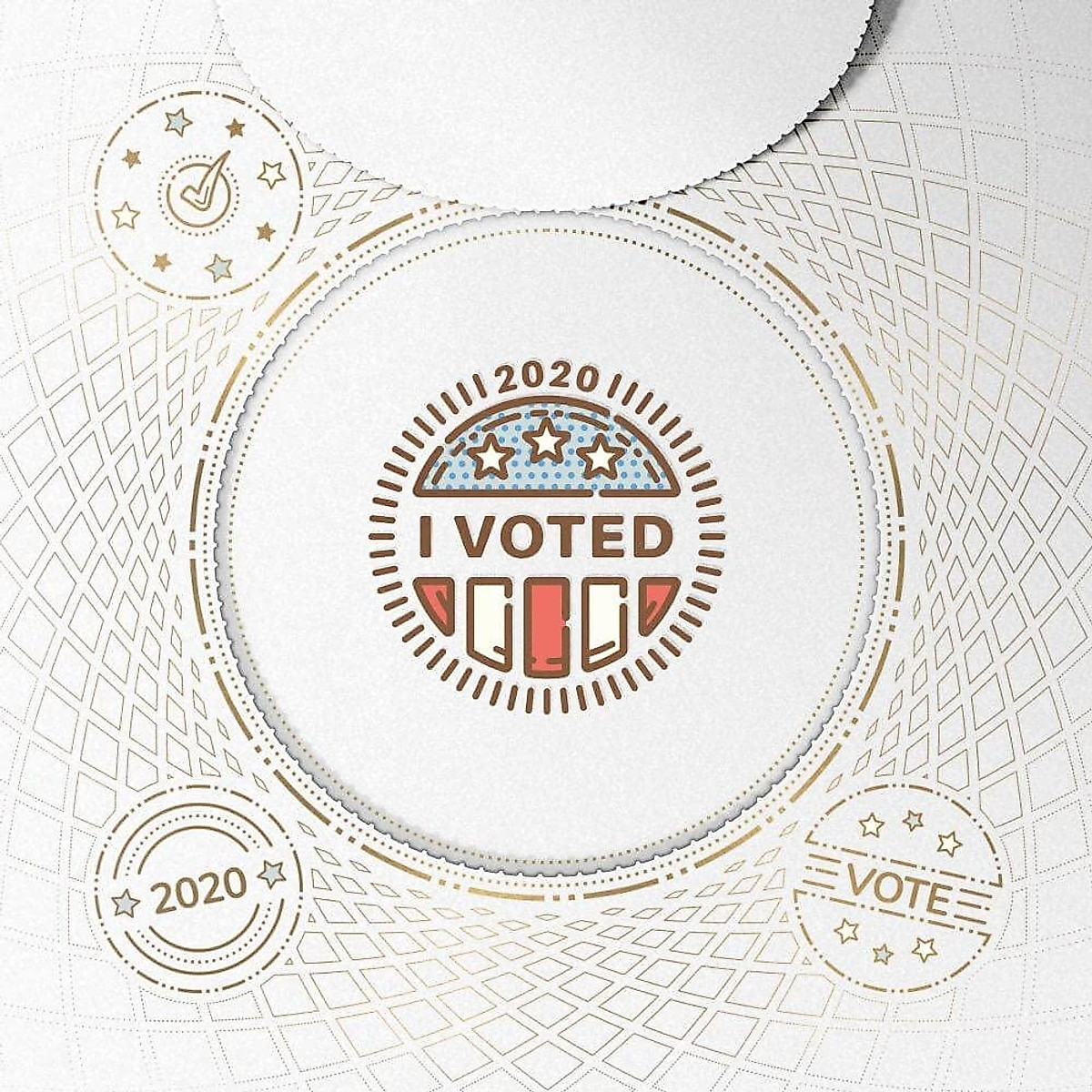Antsy Labs IRLA, In Real Life Achievements Challenge Coin, Collectible Coins for Self Motivation, Metal Commemorative Token to Gamify Your Life & Celebrate Goals, I Voted-2020 Elections