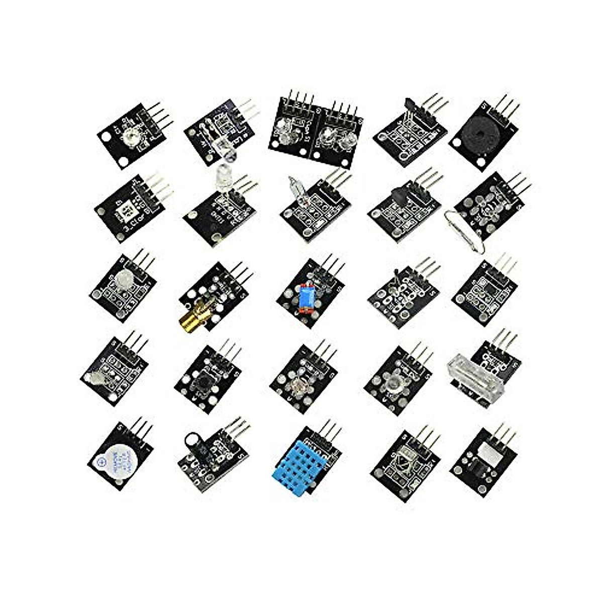 Alician for Arduino 45 in 1 Sensors Modules Starter Kit Better Than 37in1 Sensor Kit 37 in 1 Sensor Kit UNO R3 MEGA2560 OPP Bag