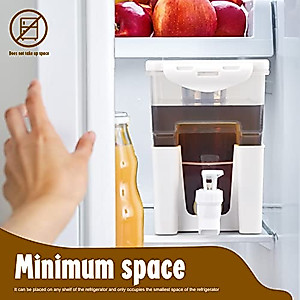 EUMIVF 0.9 Gallon Cold Brew Coffee Maker,Iced Coffee Maker With 600 Mesh Ultrafine Mesh Steel Filter And Spigot Iced Coffee Makers, Cold Brew Pitcher And Drink Dispenser For Fridge &Parties.