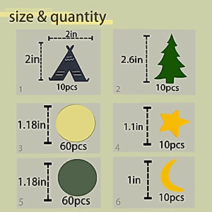 Happy Camping Confetti - Camping Explorer Party Decoration, Woodland Birthday Confetti, Little Explorer Confetti, One Happy Camper Birthday Photo Booth Props