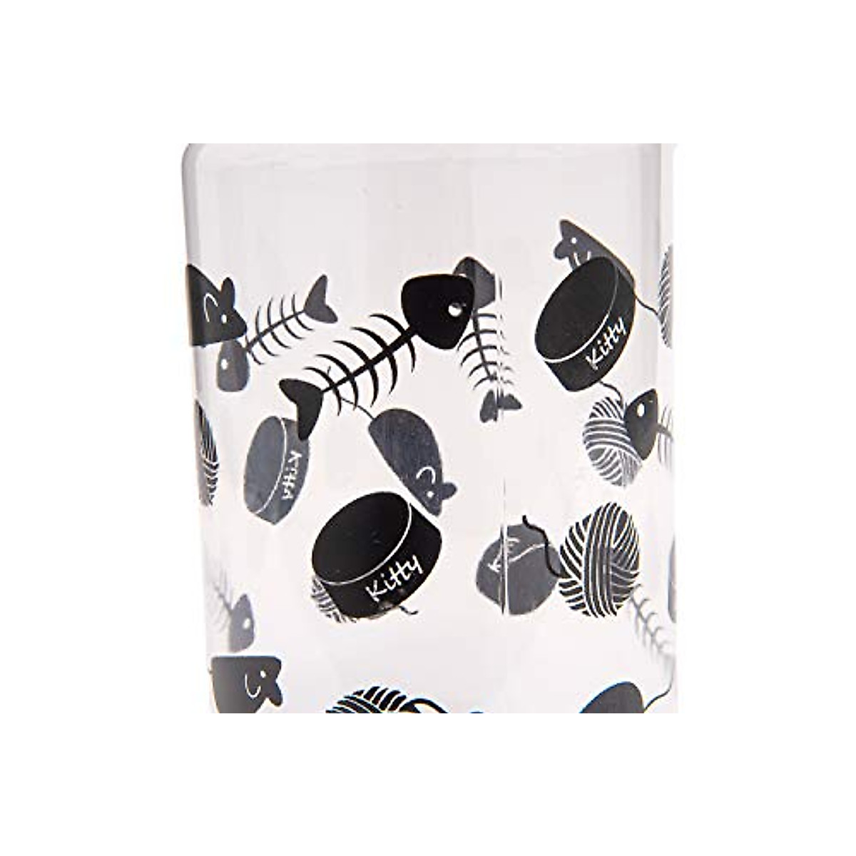 Lixit Food and Treat Storage Jars for Dogs, Cats, Small Animals and Birds (128oz, Cats - Black)