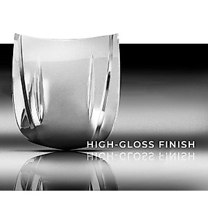 VViViD+ Ultra Gloss Silver Metallic Vinyl Car Wrap Premium Paint Replacement Film Roll with Nano Air Release Technology, Stretchable Protective Cap Liner, Self Adhesive, Indoor Outdoor (1ft x 5ft)