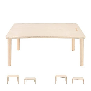 Niteangel Hamster Play Wooden Platform for Putting Small Animal's Food Bowl Drinking Bottle and Other cage Accessories (Rectangle - 7 Height)