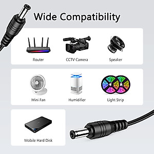 12V 1A Power Supply Adapter, Waysse 1000mA 12W AC/DC Adapter,12W AC Switching Adapter Slim Design DC 12V Charger for CCTV Camera, LED Strip Light, Routers, Speakers, Home Appliances, Scanner