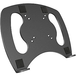 Laptop Tray Steel Notebook Holder for Monitor VESA Mount Stand Fits VESA 100x100 mm Mounting Holes with M4 Screws, 22lbs Capacity with Vented Cooling Platform