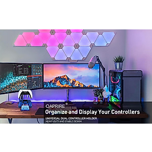 OAPRIRE Universal Dual Controller Holder for PS4 PS5 Xbox One Switch, Controller Stand Gaming Accessories, Build Game Fortresses