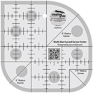 Creative Grids Curved Corner Cutter Quilt Ruler - CGRCCC
