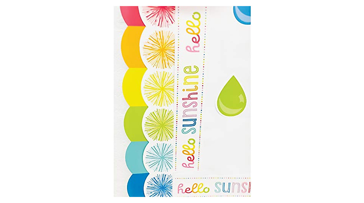 Schoolgirl Style Hello Sunshine Rainbow Bulletin Borders - 39 Feet of ...