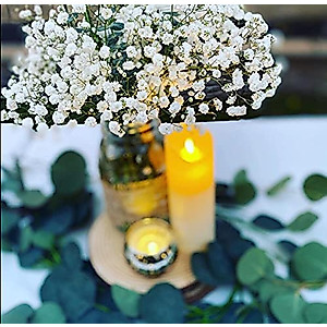 Natural Round Discs Rustic Wood Slices 5 Pcs 7-8 inch Unfinished Wood kit Circles Crafts Tree Slices with Bark Log Discs for DIY Arts and Wedding Christmas Ornaments