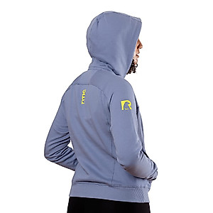 RTIC Womens Water-Repellent Zip Up Hoodie, Long Sleeve Hooded Zip Sweatshirt Jacket Water Resistant Outdoor Clothing, Cobalt, X-Large