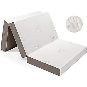Milliard Tri-Folding Memory Foam Foldable Memory Foam Mattress with Washable Cover, Twin XL Size (78"x38"x6")