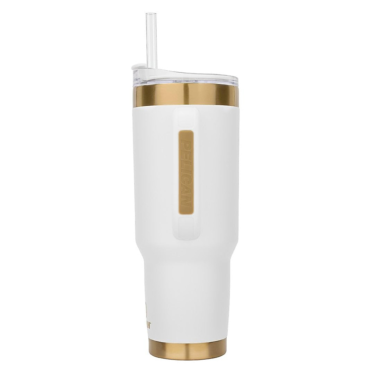 Pelican Hydration Pelican Porter™ 40 oz Vacuum Insulated Tumbler - Recycled Stainless Steel Double Wall Travel with Dual Lid, Powder Coated Insulated Coffee Mug For Hot Cold Drinks, Aurum…