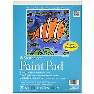 Strathmore (27-209 100 Series Youth Paint Pad, 9 by 12", 20 Sheets