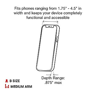 RAM Mounts RAP-B-299-4-UN10U X-Grip Large Phone Mount with RAM Stubby Cup Holder Base with Medium Arm