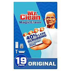 Mr. Clean Original Magic Eraser Cleaning Pads with Durafoam, 19 Count