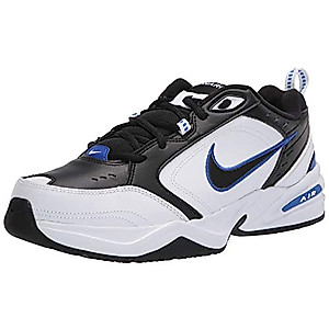 Nike Men's Air Monarch IV (4E) Cross Trainer, Black/Black-White-Racer Blue, 12
