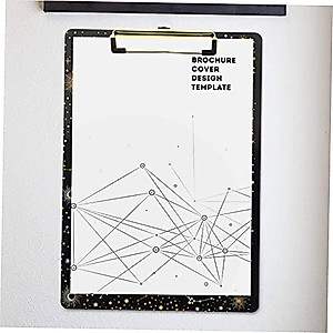 5pcs Convenient A Decorative Exam Profile Teacher Practical Clipboards Clipboard Size with Portable Board Writing Low for File Document Pattern Fashion