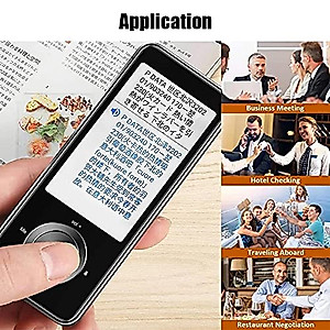 BaRdzo M9 Portable Language Translator 107 Languages Two-Way Real-Time WiFi/Offline Recording/Photo Translatio Language Translator