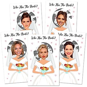 Bridal Shower Games - Scratch Off Card Game for Door Prizes, Lottery, Ice Breaker - Scratch Off Bridal Shower Game - Funny Bachelorette Party Games - Decorations for Bridal Shower - 35 Cards(White)
