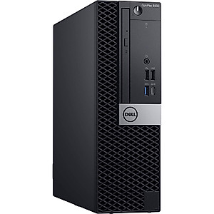 Dell Optiplex 5060 Intel Core i3-8100 X4 3.6GHz 8GB 256GB SSD Win10, Black (Renewed)