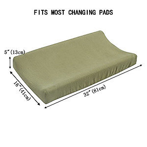 1 Pack Premium Stretchy Crib Sheets Quality Pad Cover - Ultra Soft Cotton Hypoallergenic, Silky Comfort Knit Sheets, Safe and Snug Bed Decoration for Baby Newborn (Green)