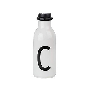 Design Letters TO GO Personal Water bottle (Available in A-Z) | 17 oz unbreakable cute sports water bottle | Reusable water bottle for kids and adults | BPA, BPS-free, Leak-proof and Drop-safe