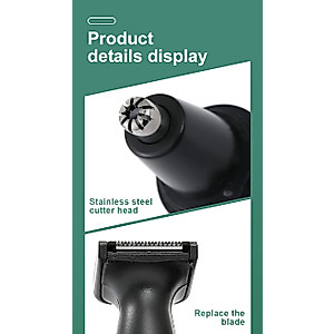 Ear Nose & Side Burn Trimmer - Stainless Steel Dual Edge Blades, 1.0 Count