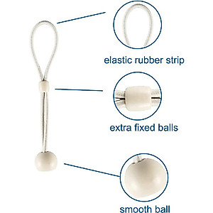 Universal Bungee Kit Parts for Sun Shades Blackout Roller up Blinds (Bungee Kit 2 Set, Sand)