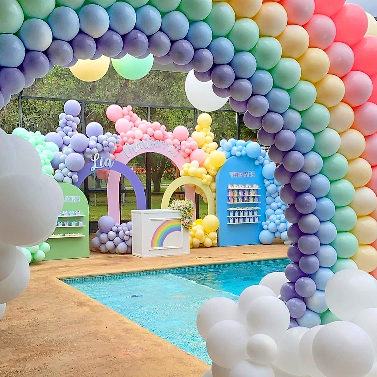 Pastel Balloons 12 Inch Assorted Color Macaron Balloons Rainbow Candy Color Balloon for Kid’s Birthday Party Baby Shower Easter Graduation Unicorn Party Supplies (120Pcs 10 colors)