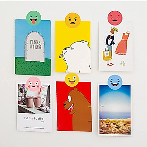 Agwut 2000 Pieces Happy Smile Stickers for Kids,Smile Face Circle Dots Stick Labels,Thank You Sticker, Reward Stickers Supplies for Teachers and Mothers (4 Rolls)