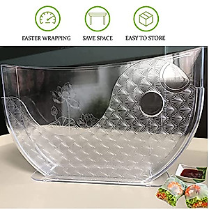 Rice Paper Water Bowl Dipper Spring Roll Water Bowl Rice Paper Holder Rice Bowl Rice Roll Shrimp Spring Vietnamese Rice Paper Holder Spring Roll Water Dipper Rice Wraps for Spring Rolls 2 Pack