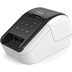 Brother QL-810W Ultra-Fast Desktop Label Printer, Wireless Networking, Print Black/Red Labels up to 110 per minute, High-resolution up to 300 x 600 dpi, Automatic Cutter, Wi-Fi, CBMOUN Extension_Cable