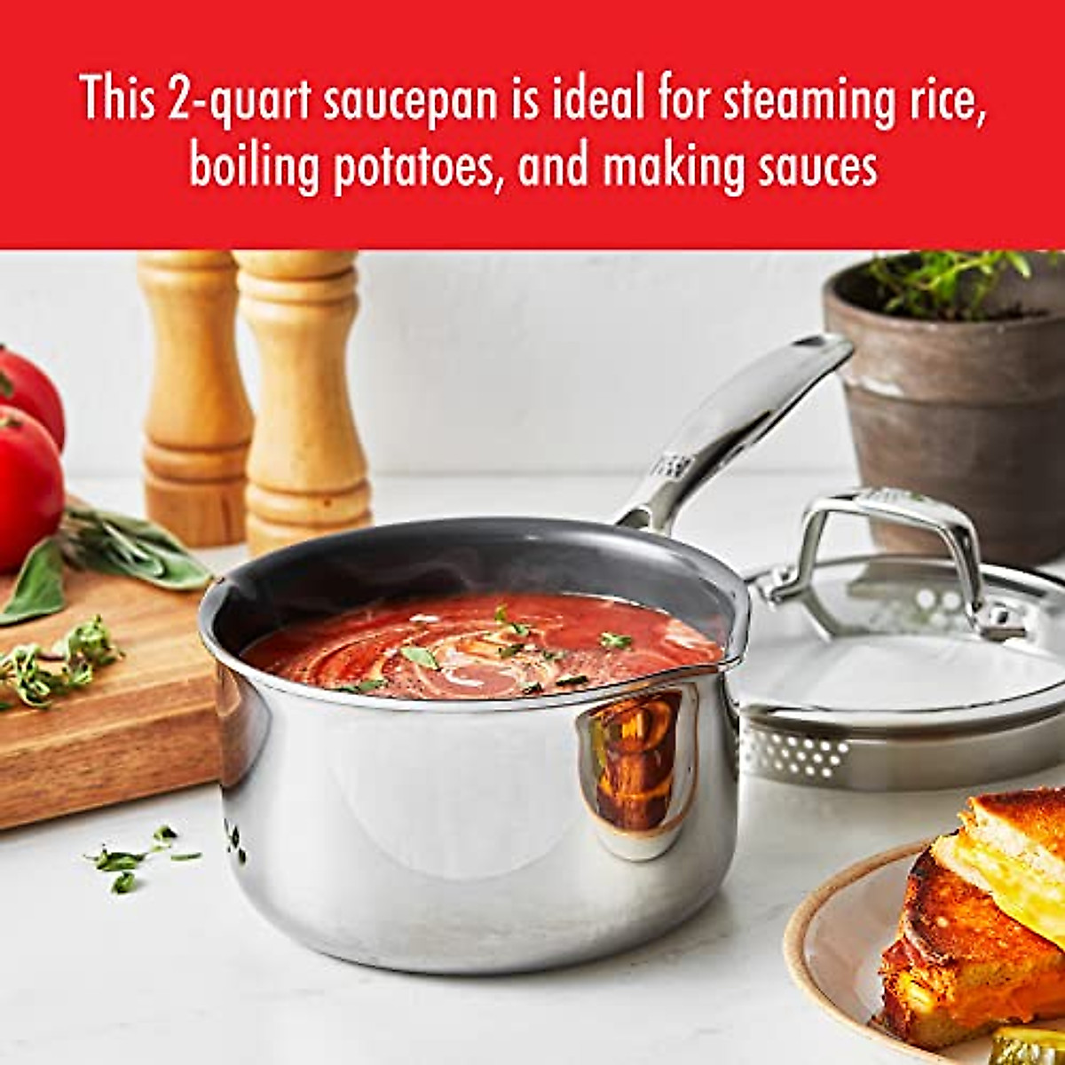 Zwilling Spirit Energy + Sauce Pan, 2-qt Newer Version, Stainless Steel