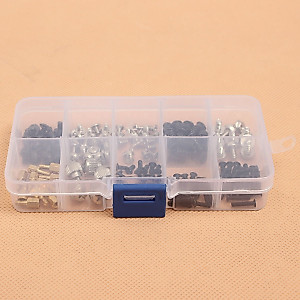 LTEFTLFL 165pcs Computer Screws for Motherboard PC Case CD-ROM Hard Disk Notebook Screws