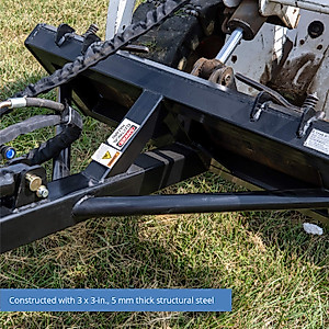 Titan Attachments Telescoping Hydraulic Skid Steer Truss Boom V2 26 Foot Reach