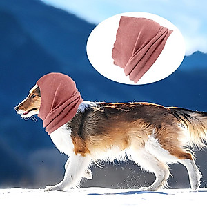 Jaeskeclip Dog Leg Wound Protector, Dog Surgery Recovery Sleeve, 1 Pc Dog Elbow Brace with Dog Earmuff, Pet Elbow Brace Protector for Preventing Injuries and Sprains, Elbow Shoulder Support(Size:L)