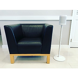 ynVISION.DESIGN Fixed Height Floor Stands Compatible with Sonos One, One SL, and Play:1 Speaker | 2 Pack | YN-ONE Pair (White)