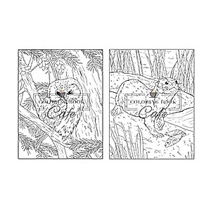 100 Wildlife Scenes: An Adult Coloring Book Featuring 100 Most Beautiful Wildlife Scenes with Animals, Birds and Flowers from Oceans, Jungles, Forests and Savannas