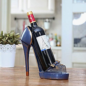 Tooarts Wine Holder High Heel Shoe Shape Bottle Holder Stylish Wine Rack Home Wedding Party Decor Ornament Gift