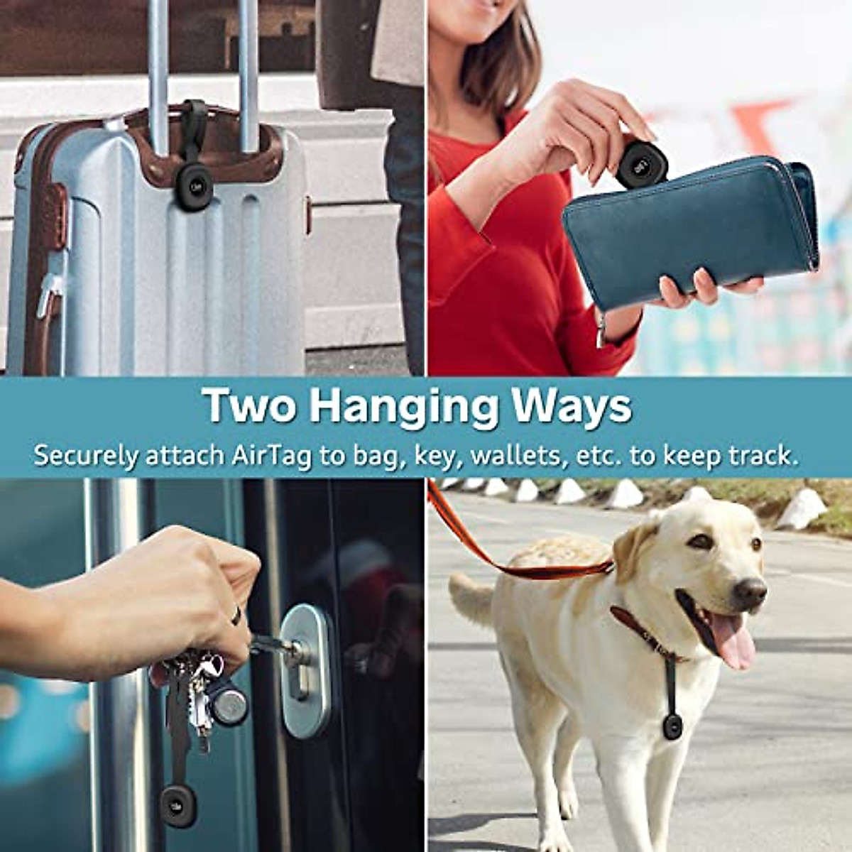 Fintie Soft Silicone Case for Tile Mate (2022), Lightweight Flexible Protective Skin Cover, Anti-Lost Scratch Resistant Holder Accessory for Tile Mate (2022) Finder Tracker - Black